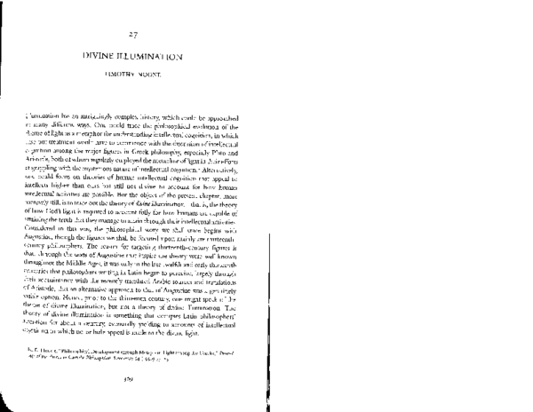 (PDF) Divine illumination