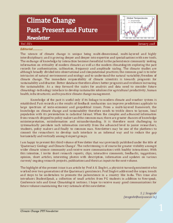 (PDF) Climate Change PPF Newsletter
