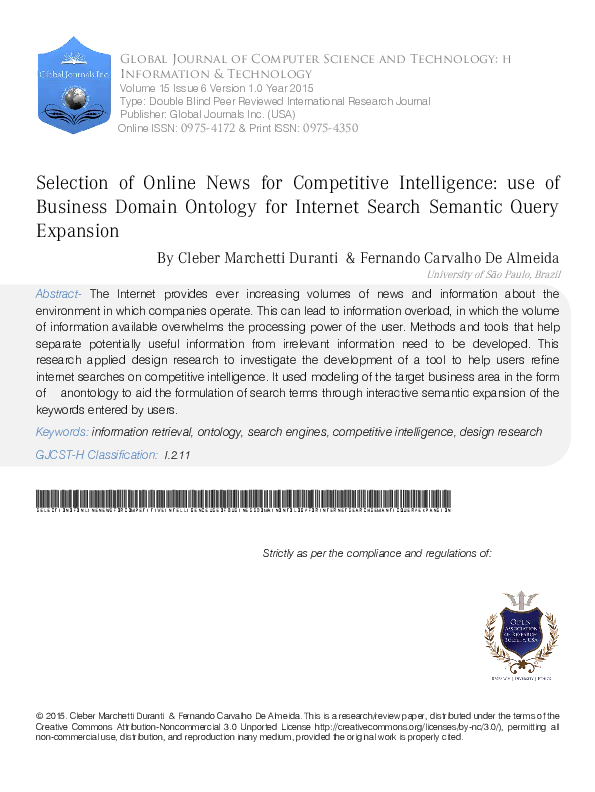 (PDF) Use of Business Domain Ontology for Internet Search Semantic Query Expansion