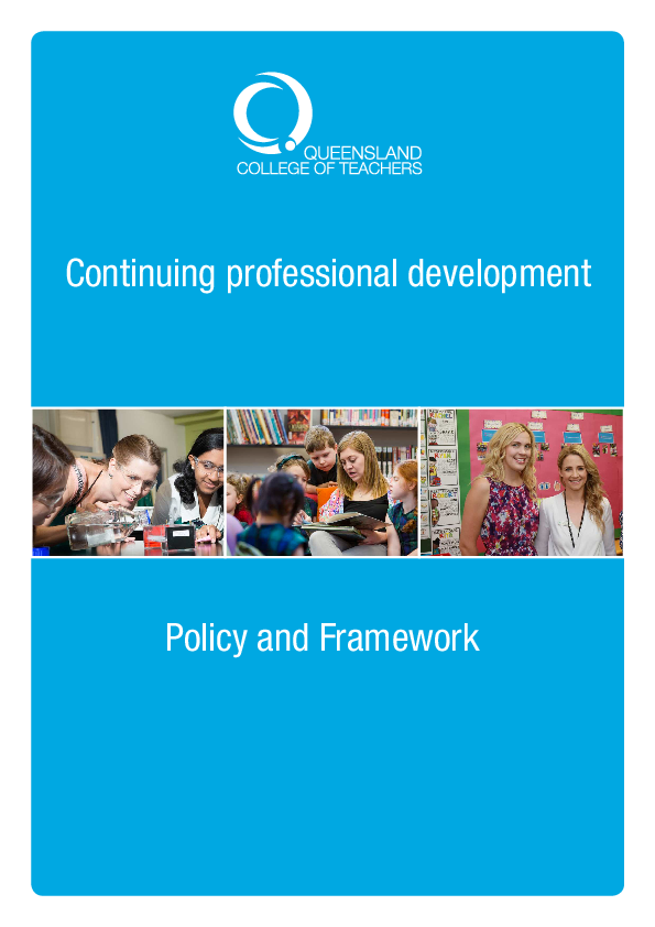 (PDF) Continuing professional development Policy and Framework - God Almighty Learning Academy