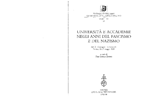 (PDF) Strutture di ricerca, Storici e Poterer Politico durante il ...