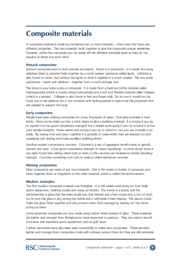 (PDF) Composite materials | sai pavan - Academia.edu