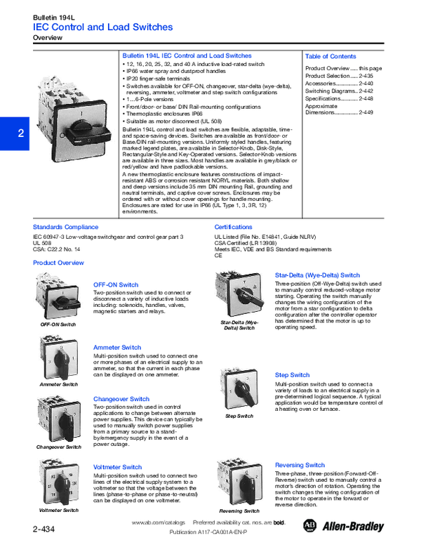 (PDF) IEC Control and Load Switches