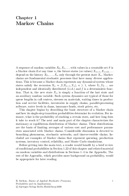 (PDF) Markov Chains