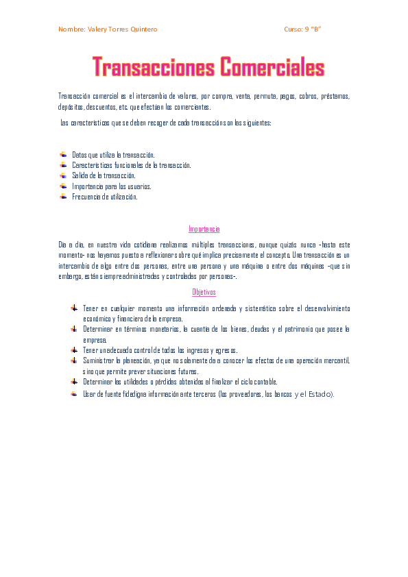 (DOC) Transacciones Comerciales | valery torres - Academia.edu