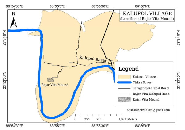 (PDF) Map of Kalupol Rajar Vita Mound in Chuadanga, Bangladesh