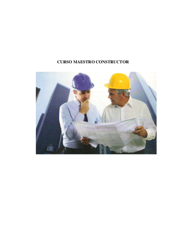 (DOC) Curso Maestro Constructor