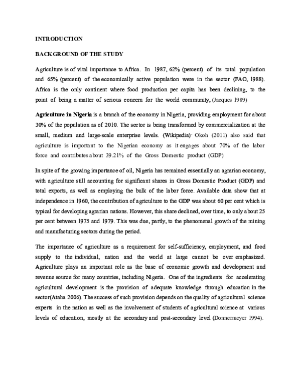(DOC) INTRODUCTION BACKGROUND OF THE STUDY | Akinjide Akinade ...
