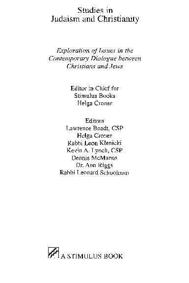(PDF) The Orthodox Churches in Dialogue with Judaism in Studies in ...