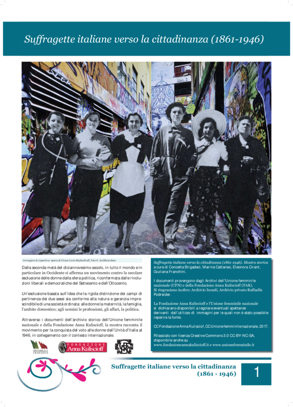 (PDF) Suffragette italiane verso la cittadinanza (1861-1945)