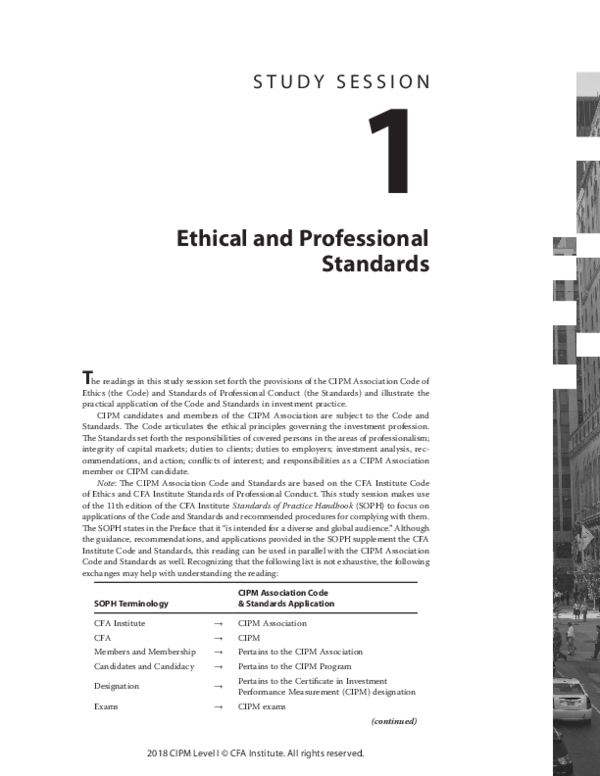 (PDF) Ethical and Professional Standards