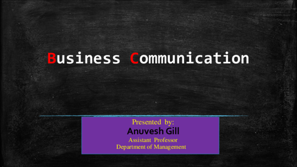 (PPT) Business Communication PPT.ppt