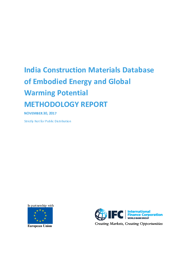 (PDF) India Construction Materials Database of Embodied Energy and ...