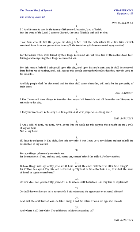 (DOC) the 2nd Book of Baruch