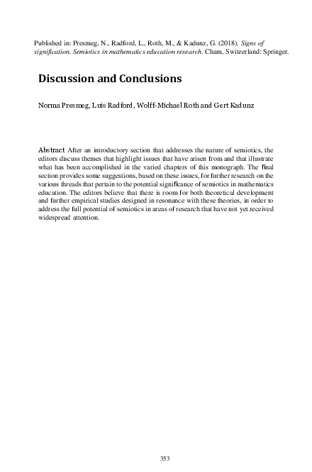 (PDF) Discussion and Conclusions