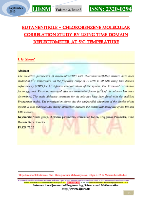(PDF) Dielectric Study Of Butanenitrile With 1,2 Dichloroethane At 150C ...