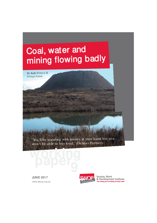 (PDF) Coal Mining Water FINAL