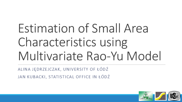 (PDF) Estimation of Small Area Characteristics using Multivariate Rao-Yu Model