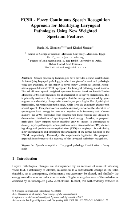 (PDF) FCSR -Fuzzy Continuous Speech Recognition Approach for Identifying Laryngeal Pathologies ...