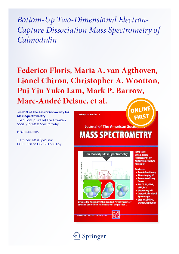 (PDF) Bottom-Up Two-Dimensional Electron- Capture Dissociation Mass ...