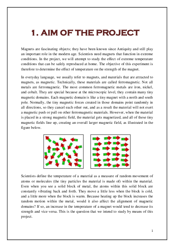 (DOC) AIM OF THE PROJECT