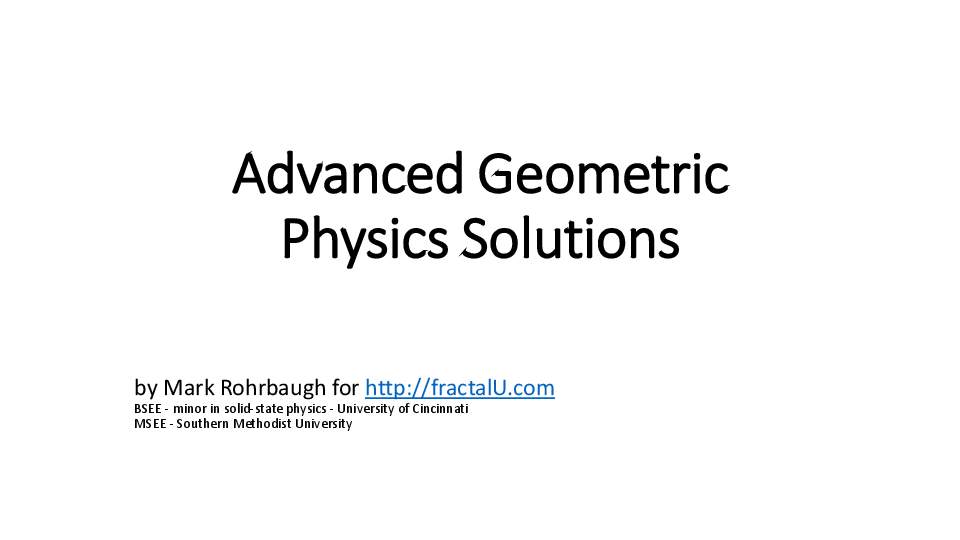 (PDF) Advanced Geometric Physics Solutions
