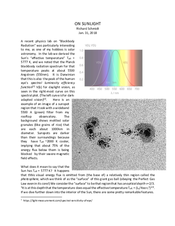 (PDF) ON SUNLIGHT