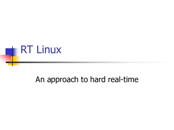 (PPT) RTLinux