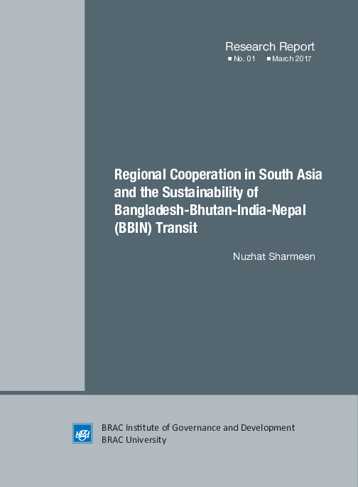 (PDF) Regional Cooperation in South Asia and the Sustainability of ...