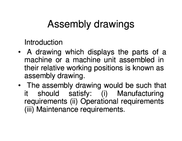 (PDF) Assembly drawings
