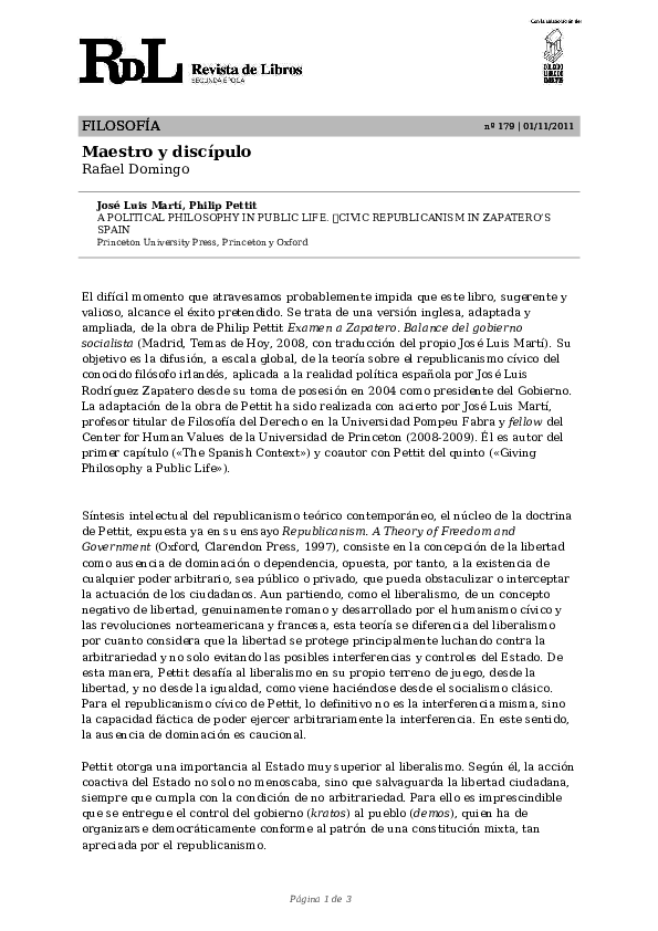 (PDF) Maestro y discípulo