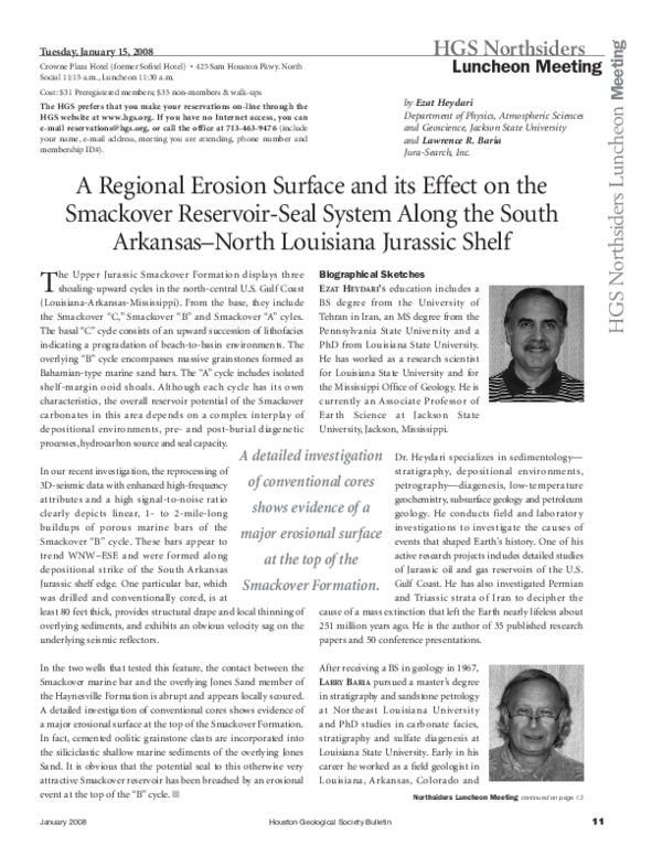 (PDF) Abstract: A Regional Erosion Surface and its Effect on the ...