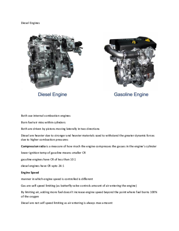 (DOC) Diesel Engines