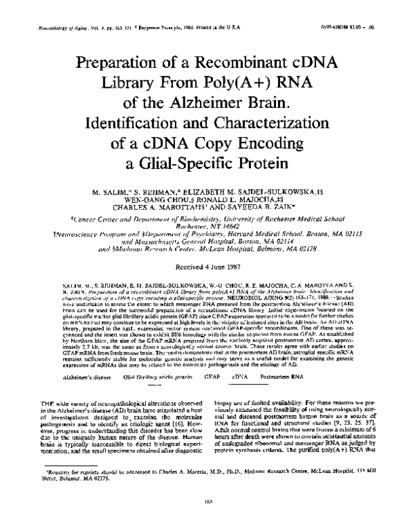 (PDF) Amplified RNA synthesized from limited quantities of ...