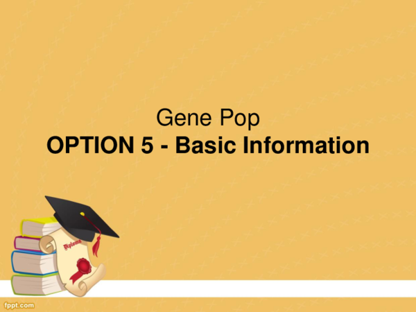 (PPT) Gene Pop