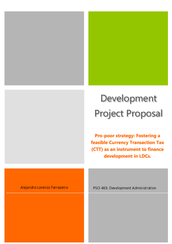 (PDF) Development Project Proposal: Fostering a feasible Currency ...
