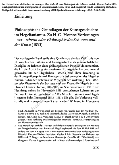 (PDF) Bernadette Collenberg-Plotnikov [2004]: Philosophische Grundlagen der Kunstgeschichte im ...