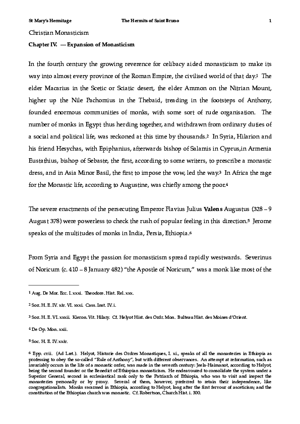 (PDF) 4. Christian Monasticism. — Expansion of Monasticism