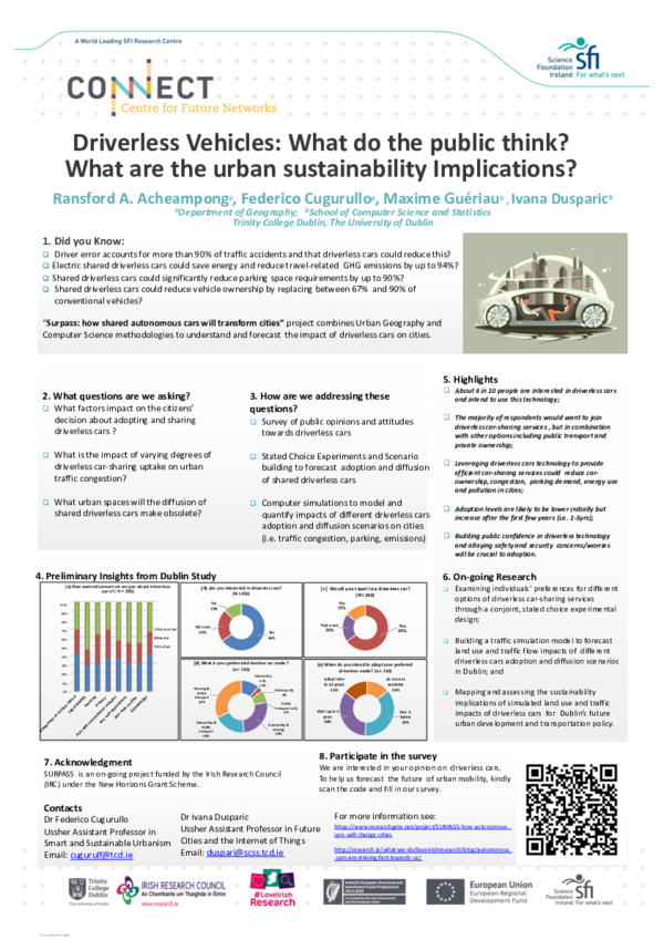 (PDF) Driverless Vehicles: What do the public think? What are the urban ...
