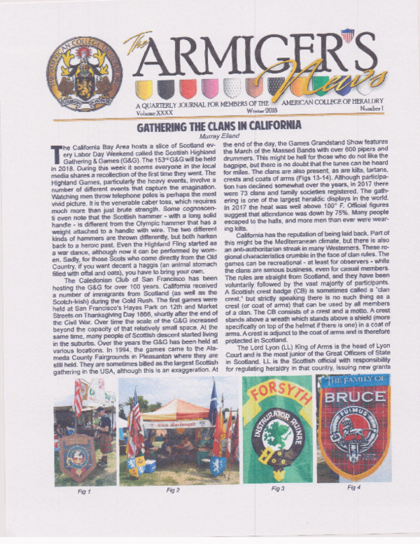 (PDF) "Gathering the clans in California," The Armiger's News 40:1 ...