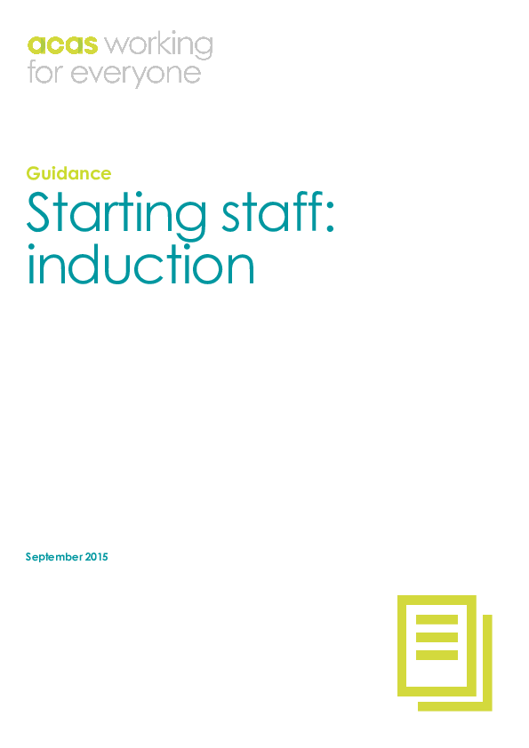 (PDF) Starting staff - induction Nov