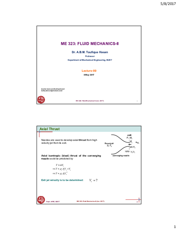(PDF) Microsoft PowerPoint - ME 323-(Jan 2017) Lecture 09
