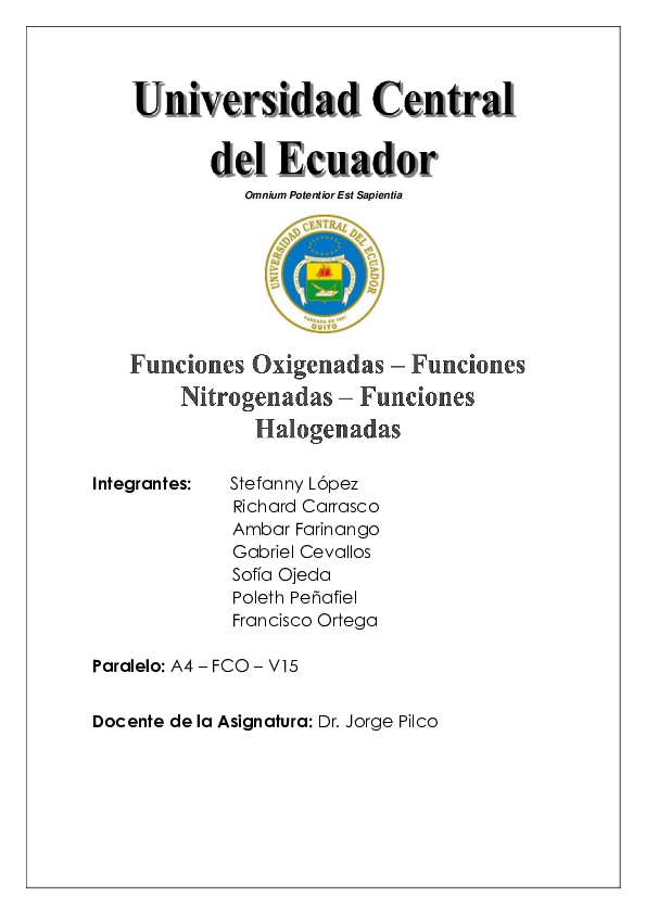 (DOC) FUNCIONES OXIGENADAS