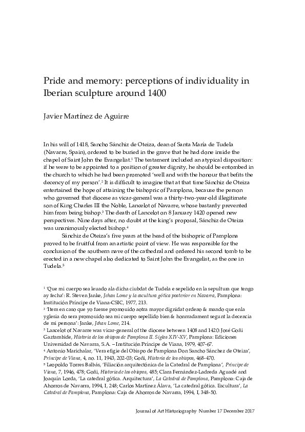 (PDF) (2017) Pride and memory: perceptions of individuality in Iberian ...