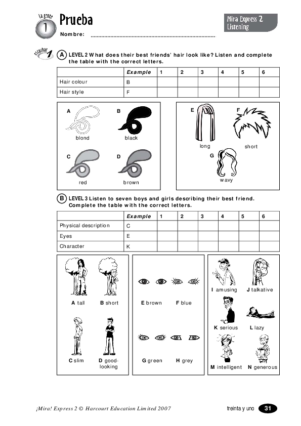 (PDF) KS3_Spanish test / Prueba de español para KS3