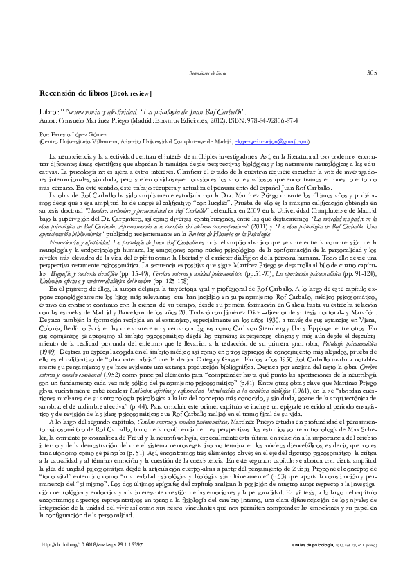 (PDF) Recensión de libros [Book review