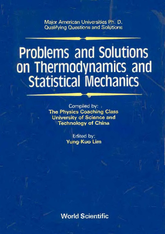 (PDF) Yung Kuo Lim Compilation Problems And Solutions On Thermo Dyn Statistical Physics