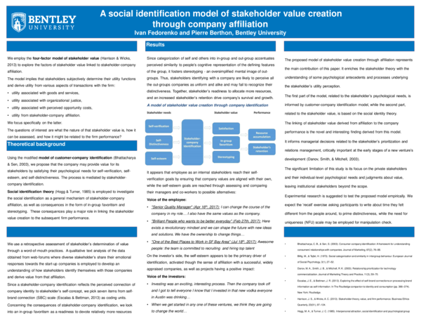 (PDF) A social identification model of stakeholder value creation ...