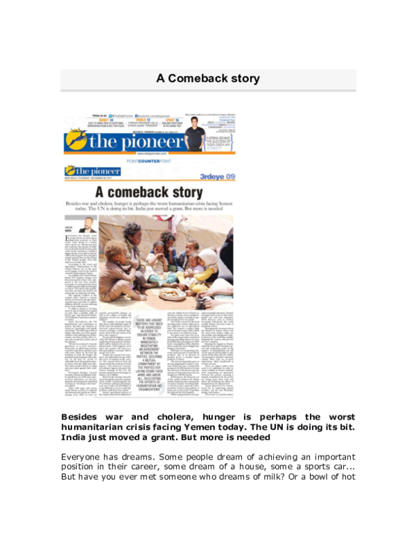 (PDF) A Comeback story