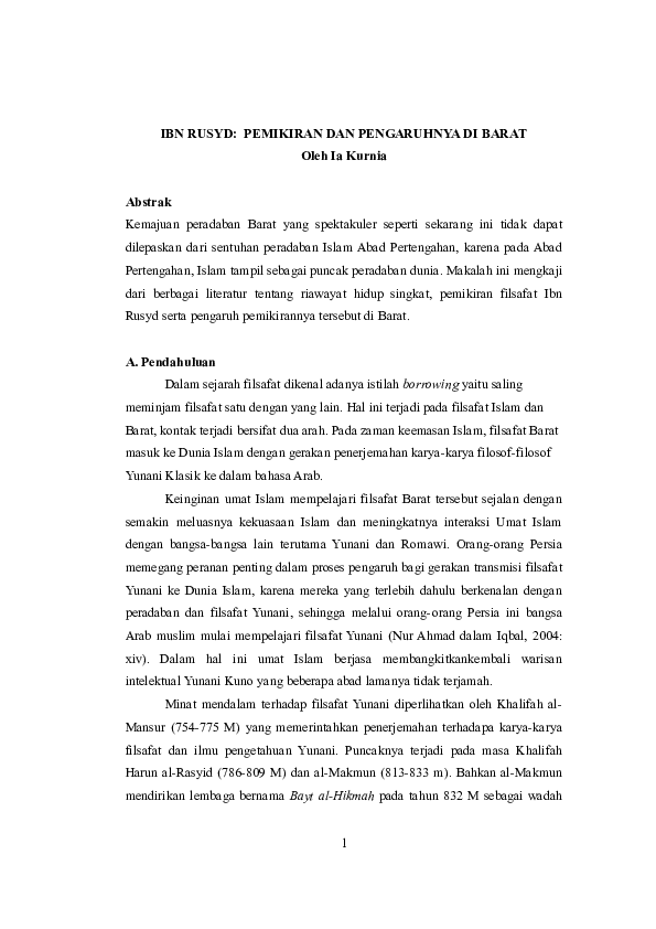 (DOC) IBN RUSYD